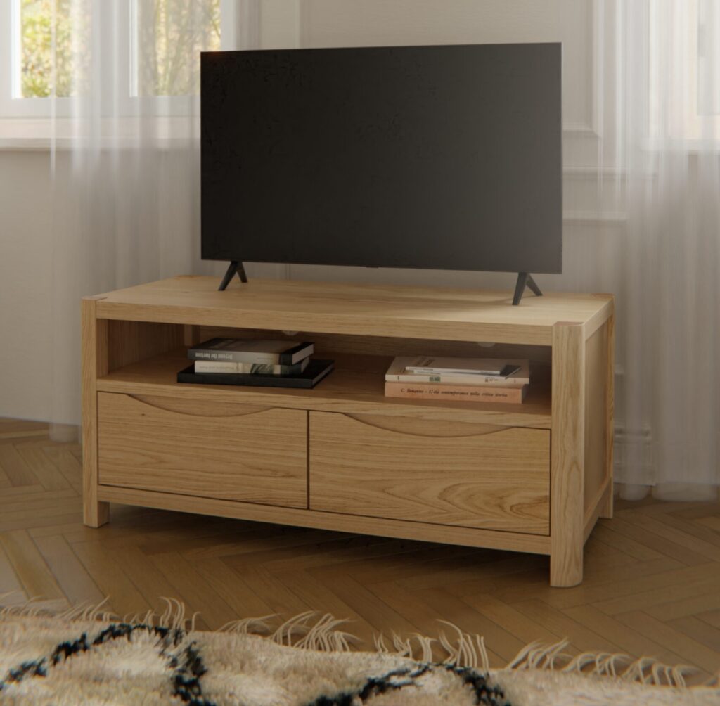 Stockholm Two Drawer TV Unit - Websters Distinctive Furniture